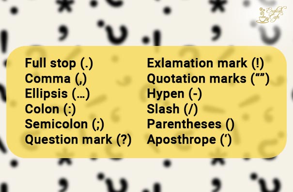Mengenal Punctuation (Tanda Baca) | English Cafe Bali