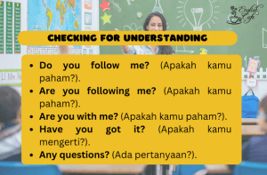 Checking fo Understanding Beserta Contoh Dialog